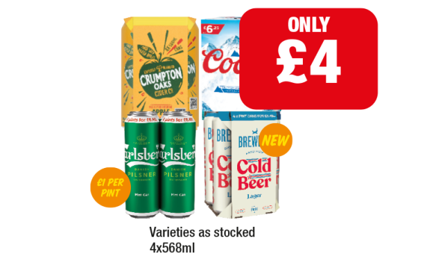 Crumpton Oaks, Coors, Carlsberg, Brewdog Cold Beer - Now Only £4 at ...