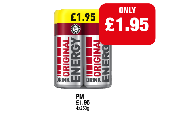 Original Energy Drink Cans - Now Only £1.95 at Family Shopper | Family ...